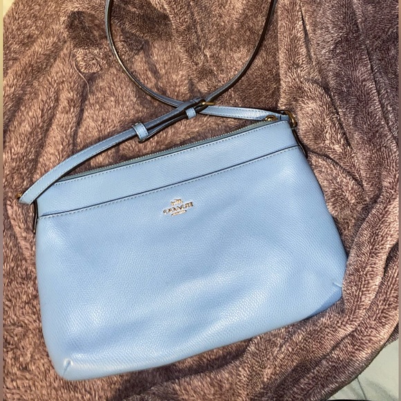 Coach | Bags | Authentic Baby Blue Coach Crossbody | Poshmark